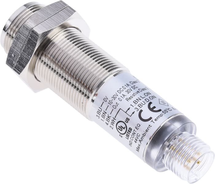 RS PRO | RS PRO Retroreflective Photoelectric Sensor, Barrel Sensor, 50 ...