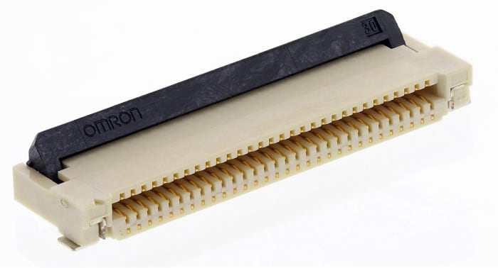 XF2M-3015-1A Omron | Omron, XF2M 0.5mm Pitch 30 Way Right Angle Female FPC Connector, Top and ...