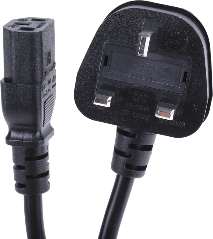 RS PRO | RS PRO IEC C13 Socket to Type G UK Plug Power Cord, 2.5m | 731 ... RS PRO | RS PRO IEC C13 Socket to Type G UK Plug Power Cord, 2.5m | 731 ...
