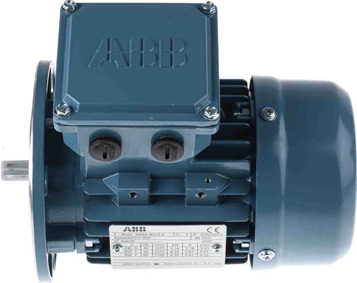 3GAA062312-BSF ABB | ABB M3AA Reversible Induction AC Motor, 0.18 kW ...