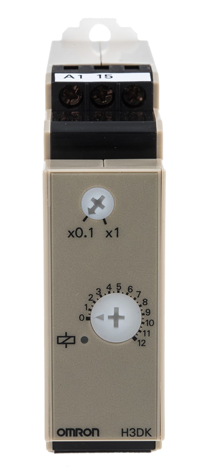 H3DK-HBS AC/DC24-48 Omron | Omron H3DK Series DIN Rail Mount Timer Relay, 24 → 48V ac/dc, 1 ...