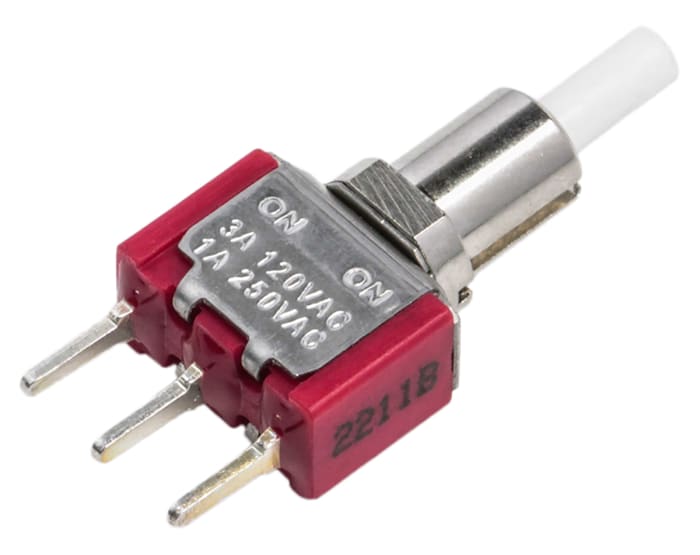 RS PRO | RS PRO Push Button Switch, Latching, PCB, 6.35mm Cutout, SPDT ...