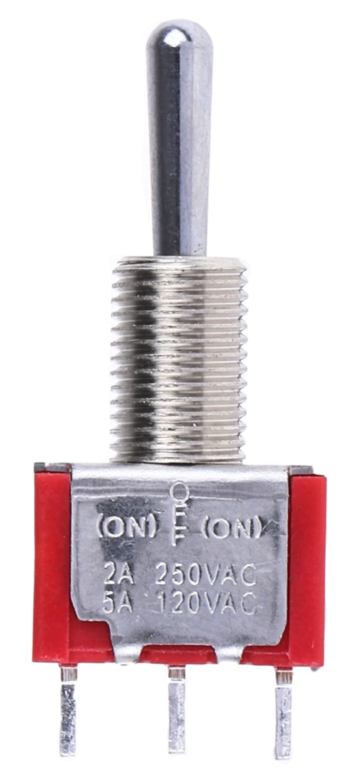 RS PRO | RS PRO Toggle Switch, Panel Mount, On-Off-On, SPDT, Solder ...