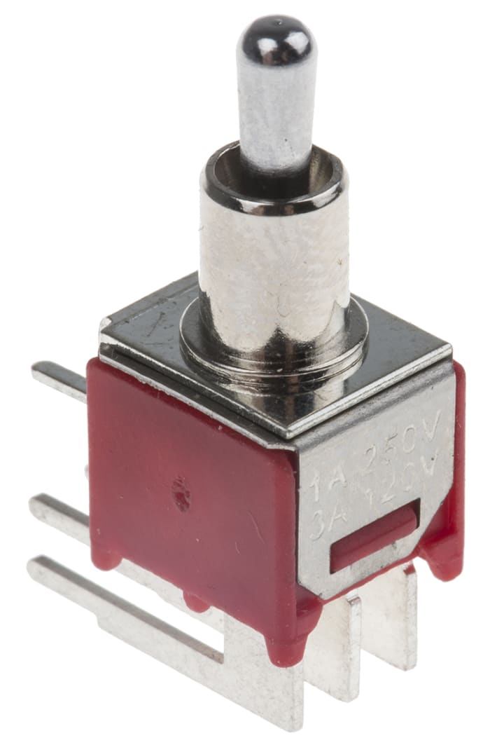 RS PRO | RS PRO Toggle Switch, PCB Mount, On-Off-On, DPDT, Through Hole ...