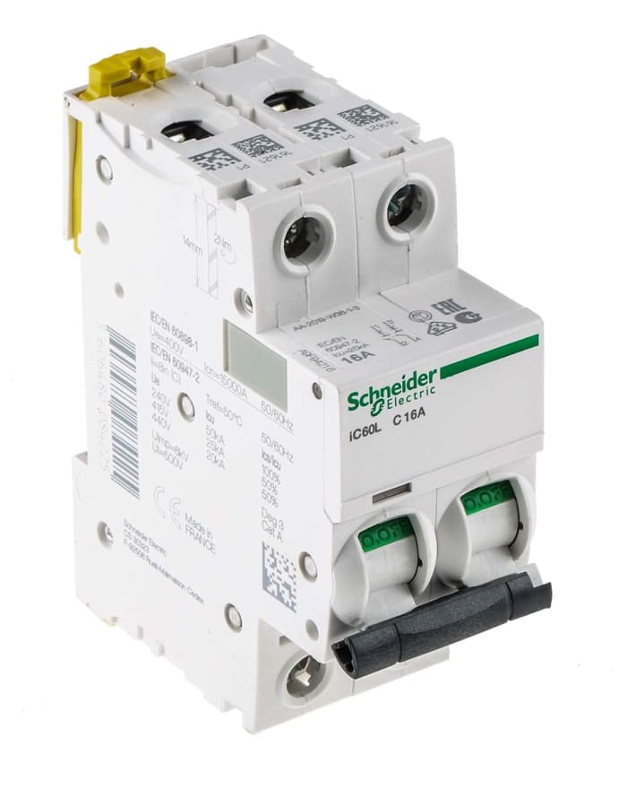 A9F94216 Schneider Electric | Schneider Electric Acti 9 iC60L MCB, 2P ...