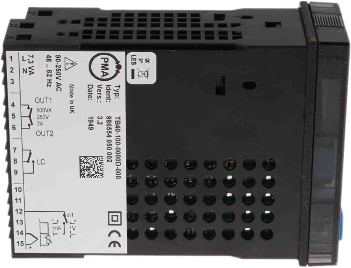 TB40-100-0000D-000 P.M.A | P.M.A TB 40-1 PID Temperature Controller, 96 ...