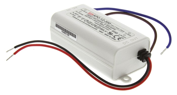 APC-12-350 MEAN WELL | MEAN WELL LED Driver, 9 → 36V Output, 12.6W ...