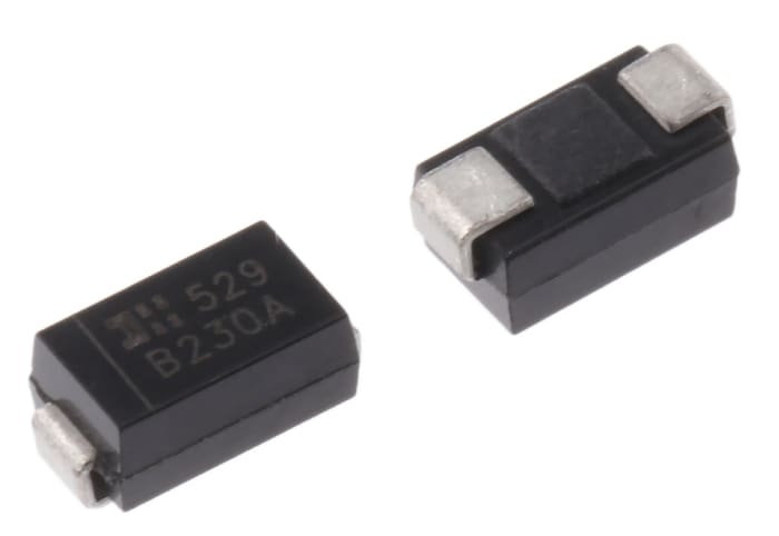 B230A-13-F DiodesZetex | Diodes Inc 30V 2A, Schottky Diode, 2-Pin DO ...