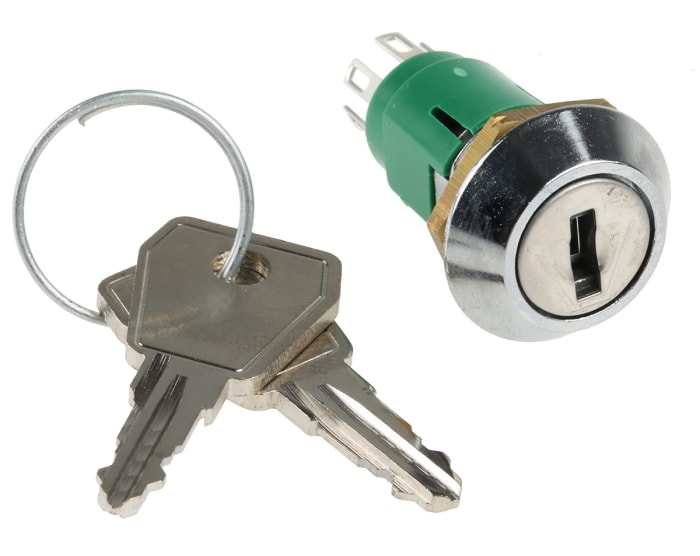 IRL-5-M-S-2-RS Lorlin | Lorlin Key Switch, DPDT, 1 A @ 24 V dc 2-Way ...