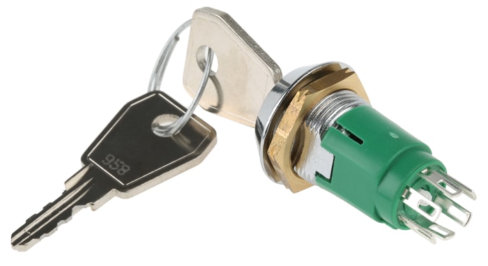 IRL-5-M-D-2-RS Lorlin | Lorlin Key Switch, DPDT, 1 A @ 24 V dc 2-Way ...