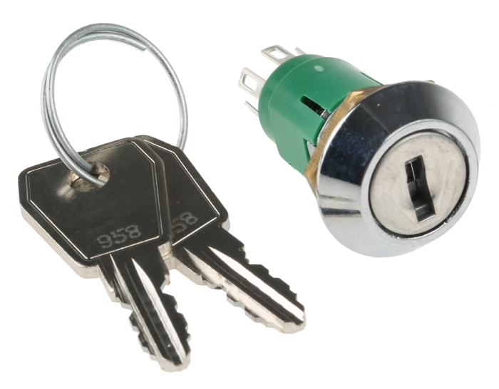 IRL-5-M-D-2-RS Lorlin | Lorlin Key Switch, DPDT, 1 A @ 24 V dc 2-Way ...