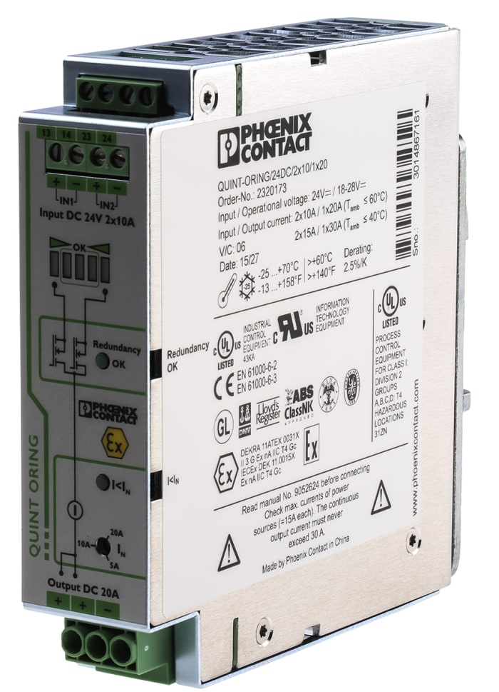 2320173 Phoenix Contact | Phoenix Contact Redundancy module, for use ...