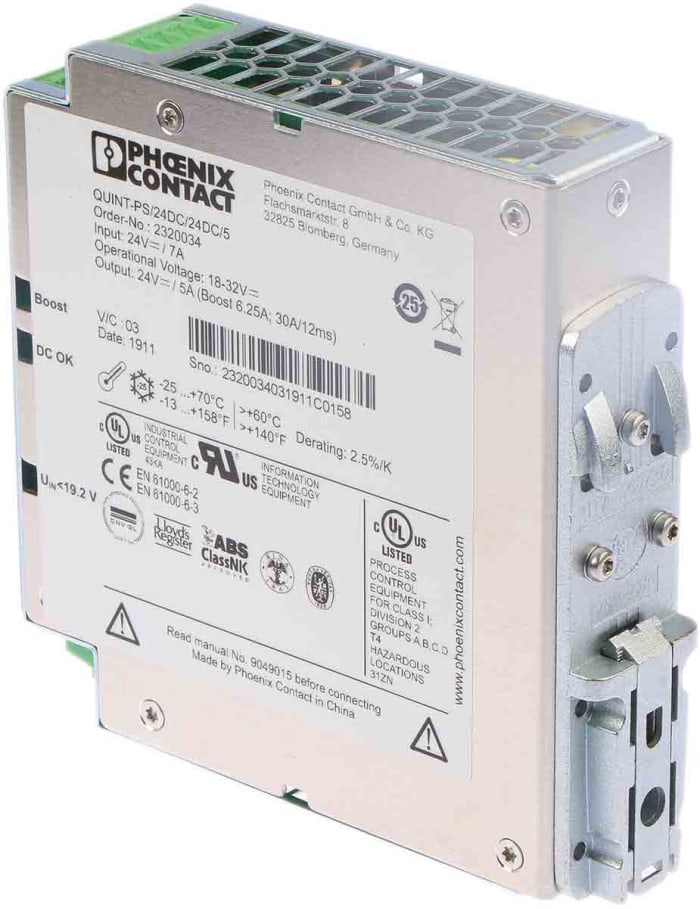 2320034 Phoenix Contact | Phoenix Contact QUINT-PS/24DC/24DC/5 DC-DC ...