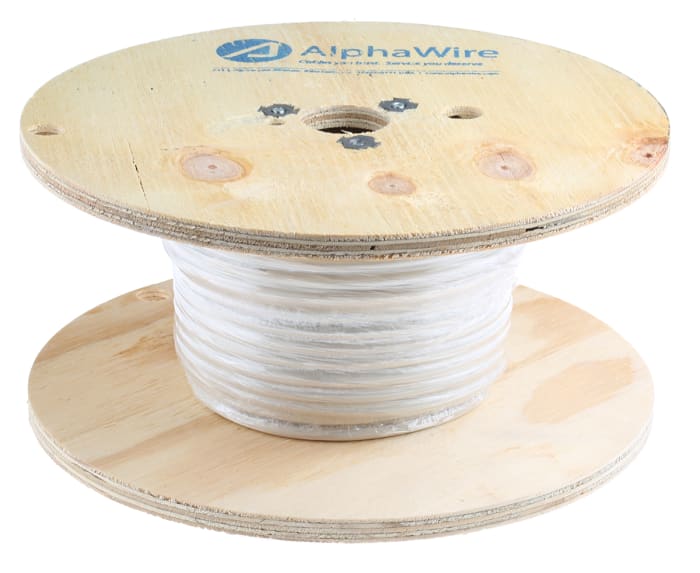 391297 WH005 Alpha Wire | Alpha Wire Hook-up Wire Silicone Series White ...