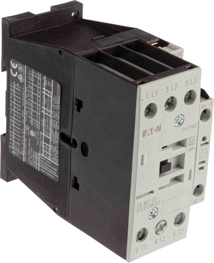 277050 DILM17-01(RDC24) Eaton | Eaton xStart Contactor, 24 V dc Coil, 3 ...