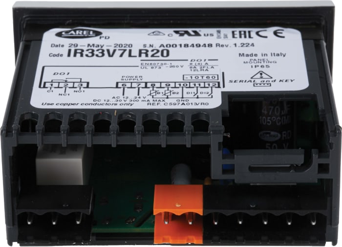 IR33V7LR20 Carel | Carel IR33 Panel Mount PID Temperature Controller ...