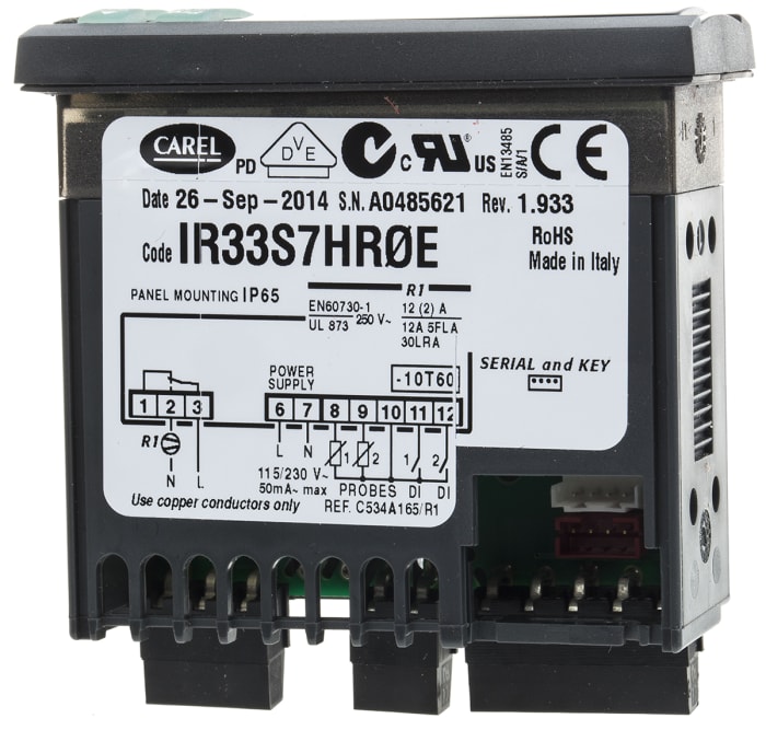 IR33S7HR0E Carel | Carel IR33 Panel Mount PID Temperature Controller ...