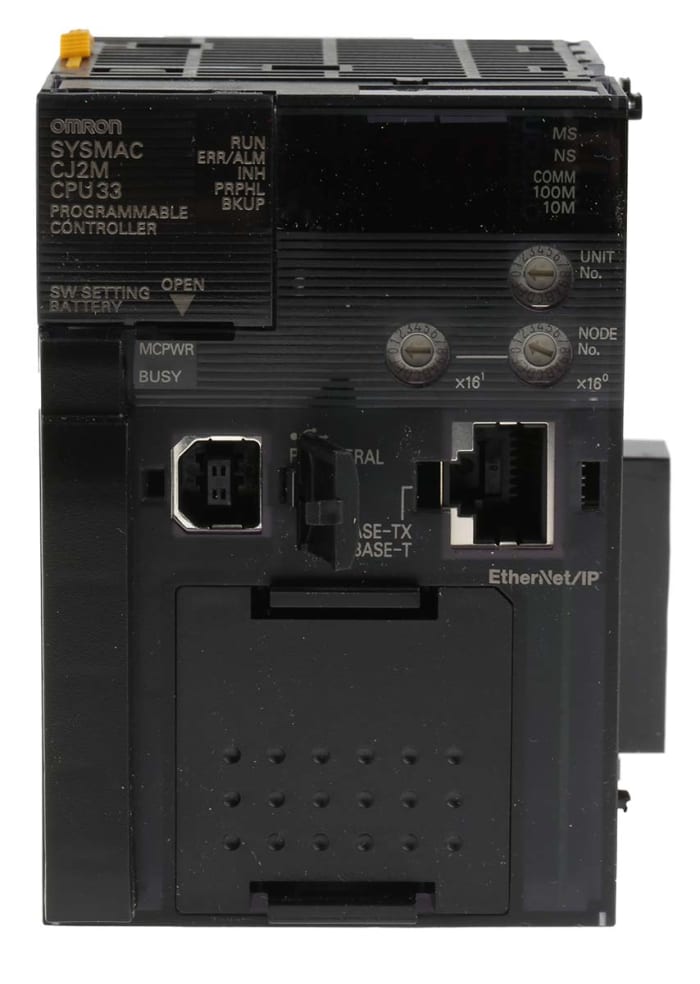 CJ2M-CPU33 Omron | Omron CJ2M Series PLC CPU for Use with CJ2M Series, Pulse Output | 746-2884 | RS
