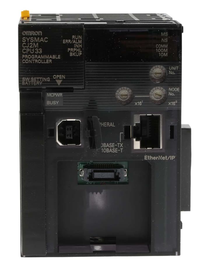 CJ2M-CPU33 Omron | Omron CJ2M Series PLC CPU for Use with CJ2M Series, Pulse Output | 746-2884 | RS