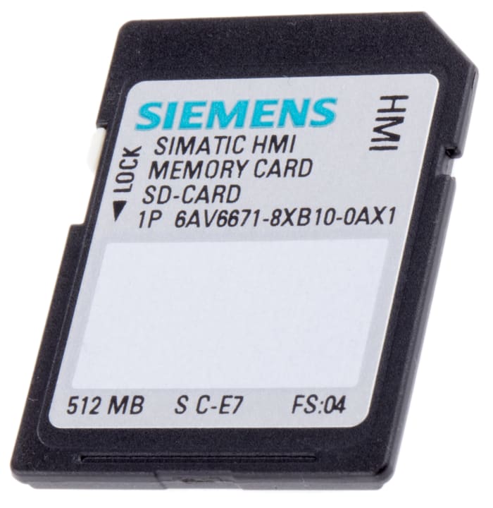 6AV6671-8XB10-0AX1 Siemens | Siemens Memory Card For Use With HMI ...