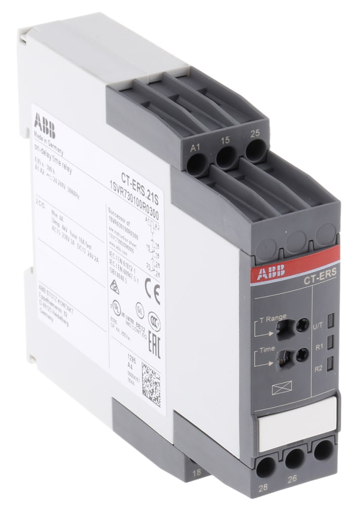 1SVR730100R0300 CT-ERS.21S ABB | ABB 1SVR Series Timer Relay, SPDT | 746-7006 | RS