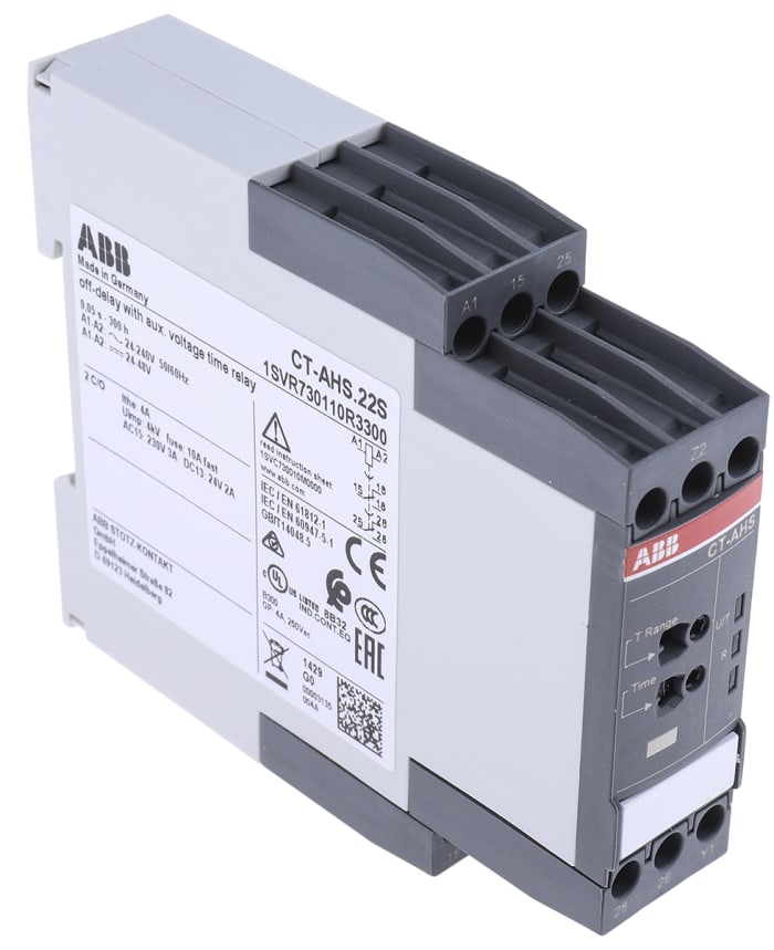 1SVR730110R3300 CT-AHS.22S ABB | ABB 1SVR Series DIN Rail Mount Timer ...