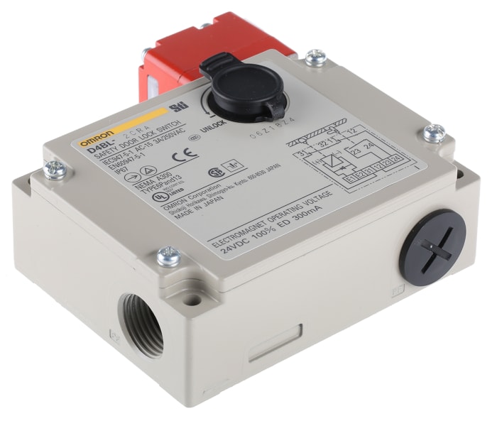 D4BL-2CRA Omron | Omron D4BL Series Solenoid Interlock Switch, Power to ...