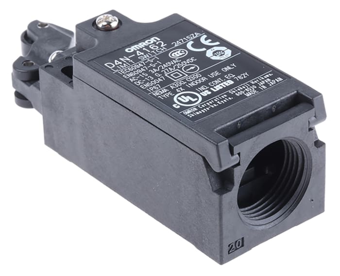 D4N-4162 Omron | Omron D4N Series Roller Lever Limit Switch, NO/NC, IP67, DPST | 746-7264 | RS