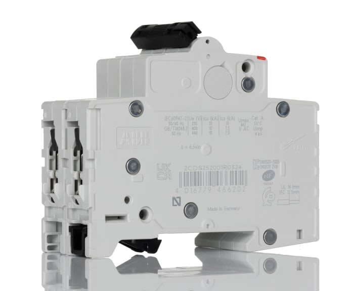 2CDS252001R0324 S202-C32 ABB | Interruptor automático 2P, 32A, Curva Tipo C, Poder de corte 6 kA ...