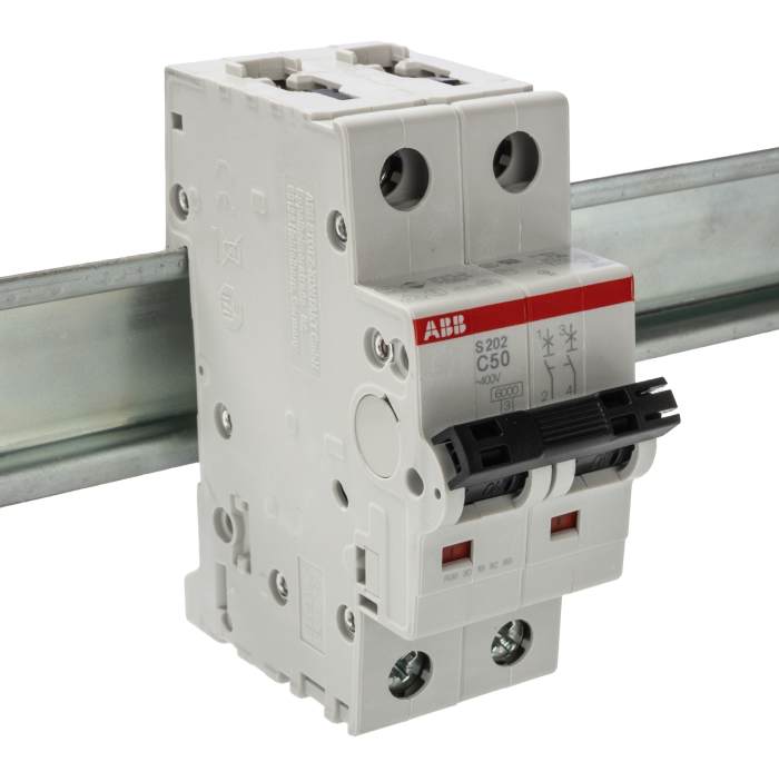 2CDS252001R0504 S202-C50 ABB | Interruptor automático 2P, 50A, Curva Tipo C, Poder de corte 10 ...