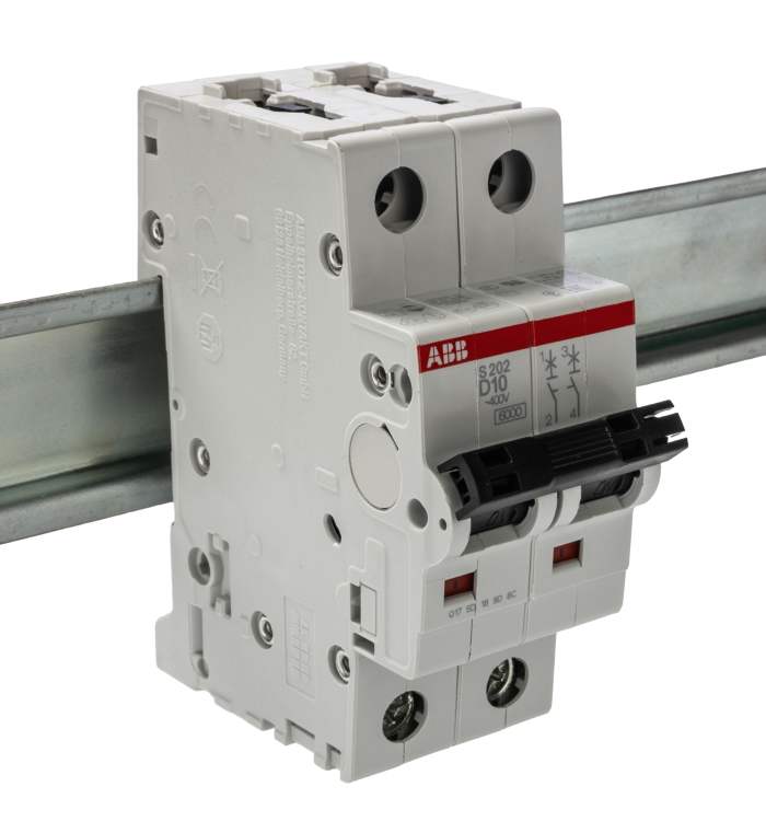 2CDS252001R0101 S202-D10 ABB | Interruptor automático 2P, 10A, Curva Tipo D, Poder de corte 10 ...