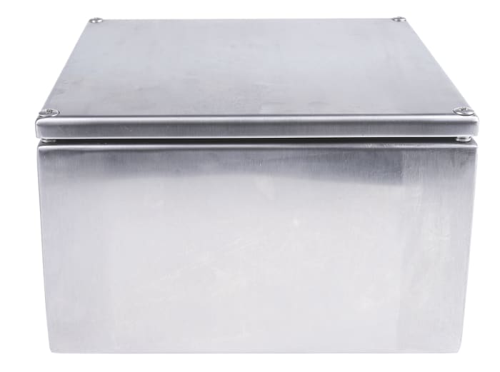 RS PRO | RS PRO Unpainted Stainless Steel Terminal Box, IP66, 200 x 120 ...