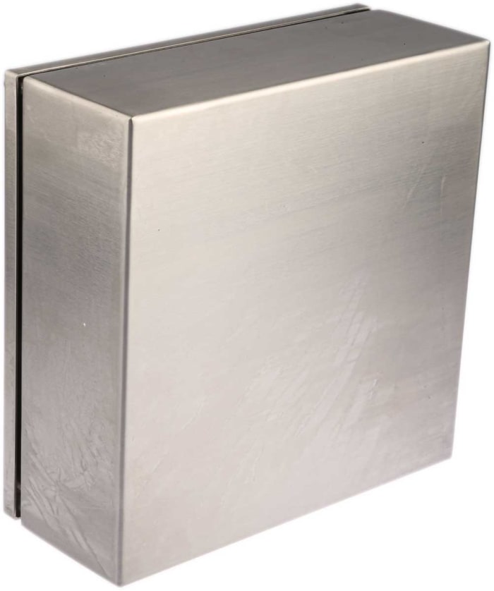RS PRO | RS PRO Unpainted Stainless Steel Terminal Box, IP66, 200 x 200 ...