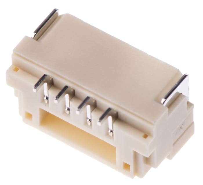 SM04B-GHS-TB(LF)(SN) JST | JST GH Series Right Angle Surface Mount PCB Header, 4 Contact(s), 1 ...