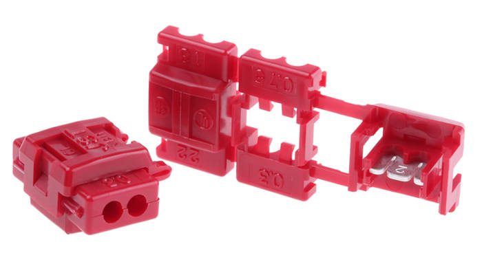 CL-2218S JST | JST, CL Series Tap Splice Connector, Red, Insulated, Tin ...