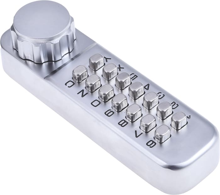 RS PRO | Metal Mechanical Satin Code Lock | 754-0912 | RS