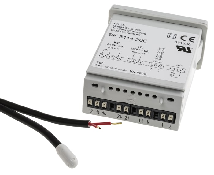 3114200 Rittal | Rittal SK Changeover Enclosure Thermostat, 24 V dc ...