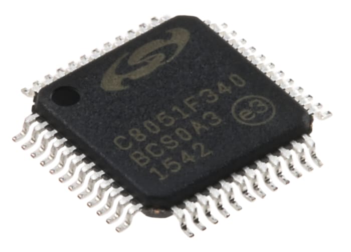 C8051F340-GQ Silicon Labs | Silicon Labs, 8bit 8051, C8051F Microcontroller, 48MHz, 64 kB Flash ...
