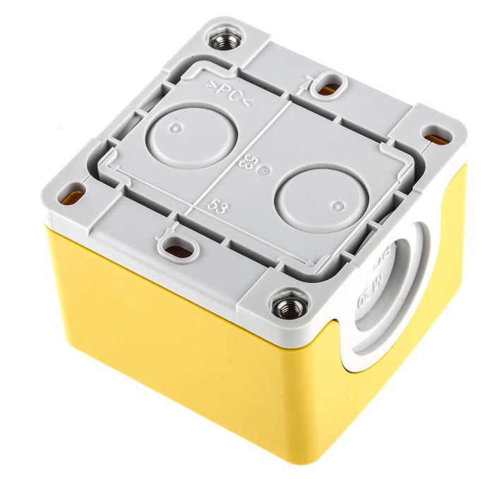 1SFA619821R1000 CEPY1-0 ABB | ABB Yellow Plastic ABB Compact Push Button Enclosure - 1 Hole 22mm ...