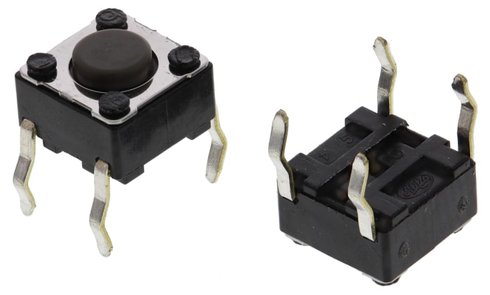 SKHHALA010 Alps Alpine | Alps Alpine Grey Stem Tactile Switch, SPST 50 ...