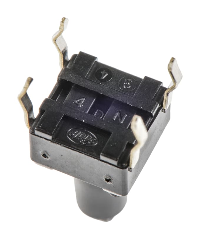 SKHHANA010 Alps Alpine | Alps Alpine Black Stem Tactile Switch, SPST 50 ...