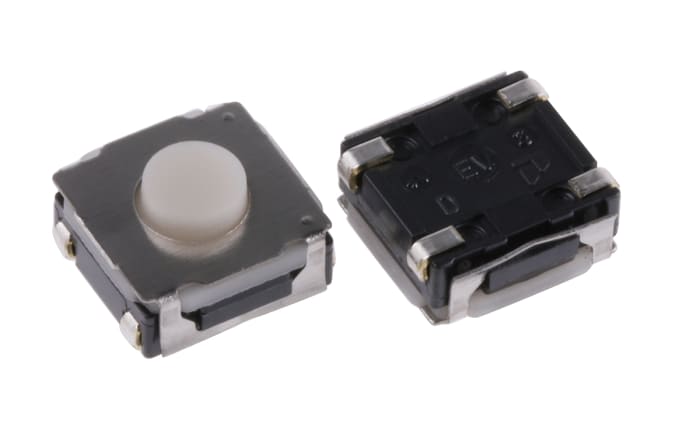 SKRAALE010 Alps Alpine | Alps Alpine White Stem Tactile Switch, SPST 50 ...