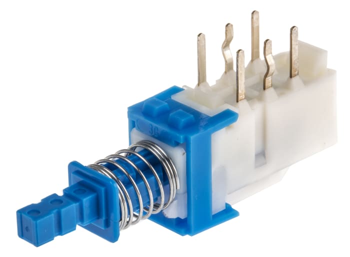 SPUN191600 Alps Alpine | Alps Alpine Push Button Switch, Latching, PCB ...