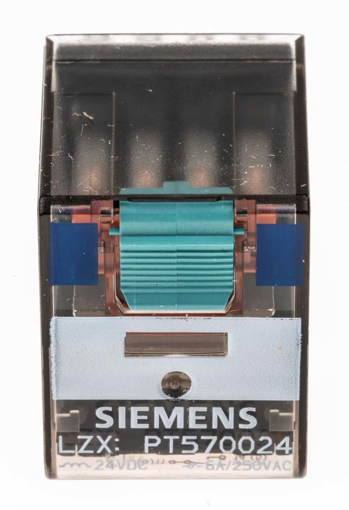 LZX:PT570024 Siemens | Siemens Plug In Power Relay, 24V dc Coil, 6A ...