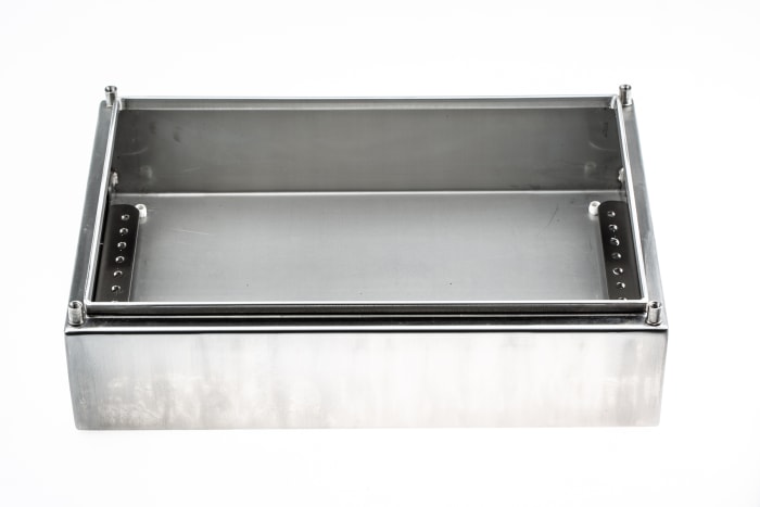RS PRO | RS PRO 304 Stainless Steel Terminal Box, IP66, 300 mm x 200 mm ...