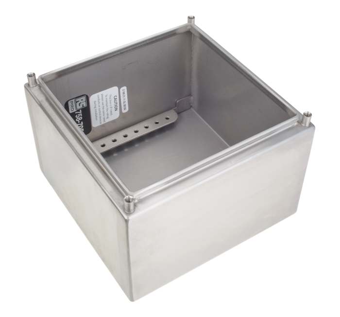 RS PRO | RS PRO Unpainted Stainless Steel Terminal Box, IP66, 175 x 175 ...