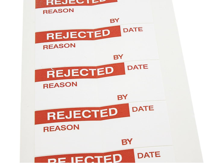 RS PRO | RS PRO Adhesive Pre-Printed Adhesive Label-Rejected-. Quantity ...