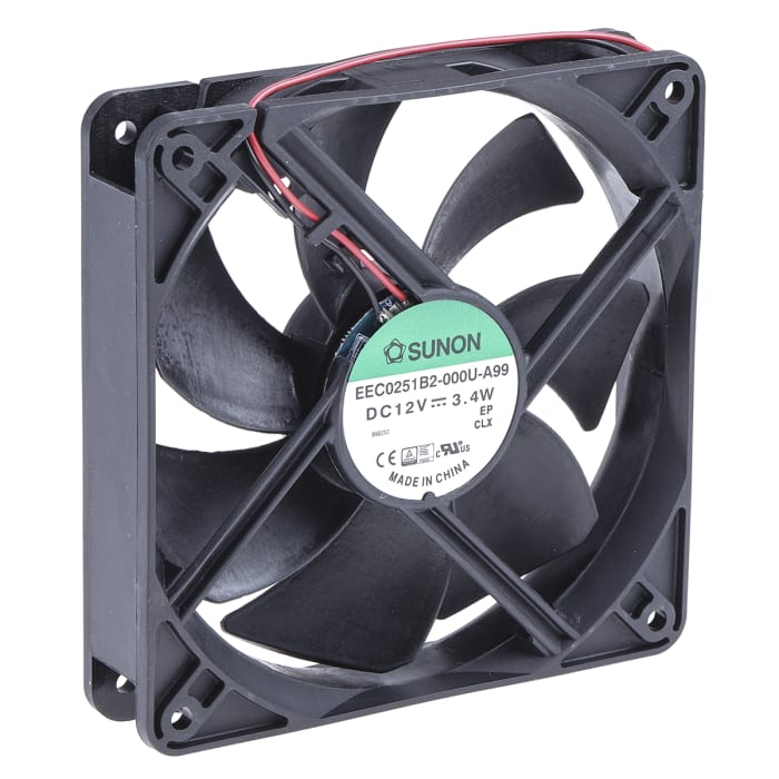 EEC0251B2-000U-A99 Sunon | Sunon EE Series Axial Fan, 12 V dc, DC ...