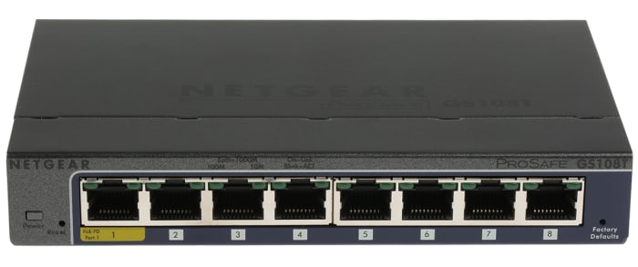 GS108T-200UKS Netgear | Netgear ProSAFE GS108T Smart 8 Port Network ...