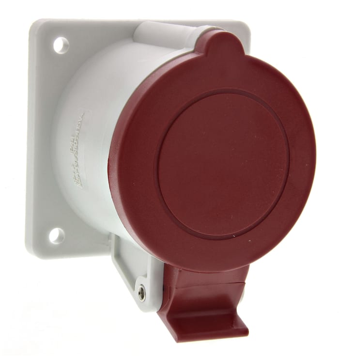 422.3266 Scame | Scame IP44 Red Panel Mount 3P + E Industrial Power ...